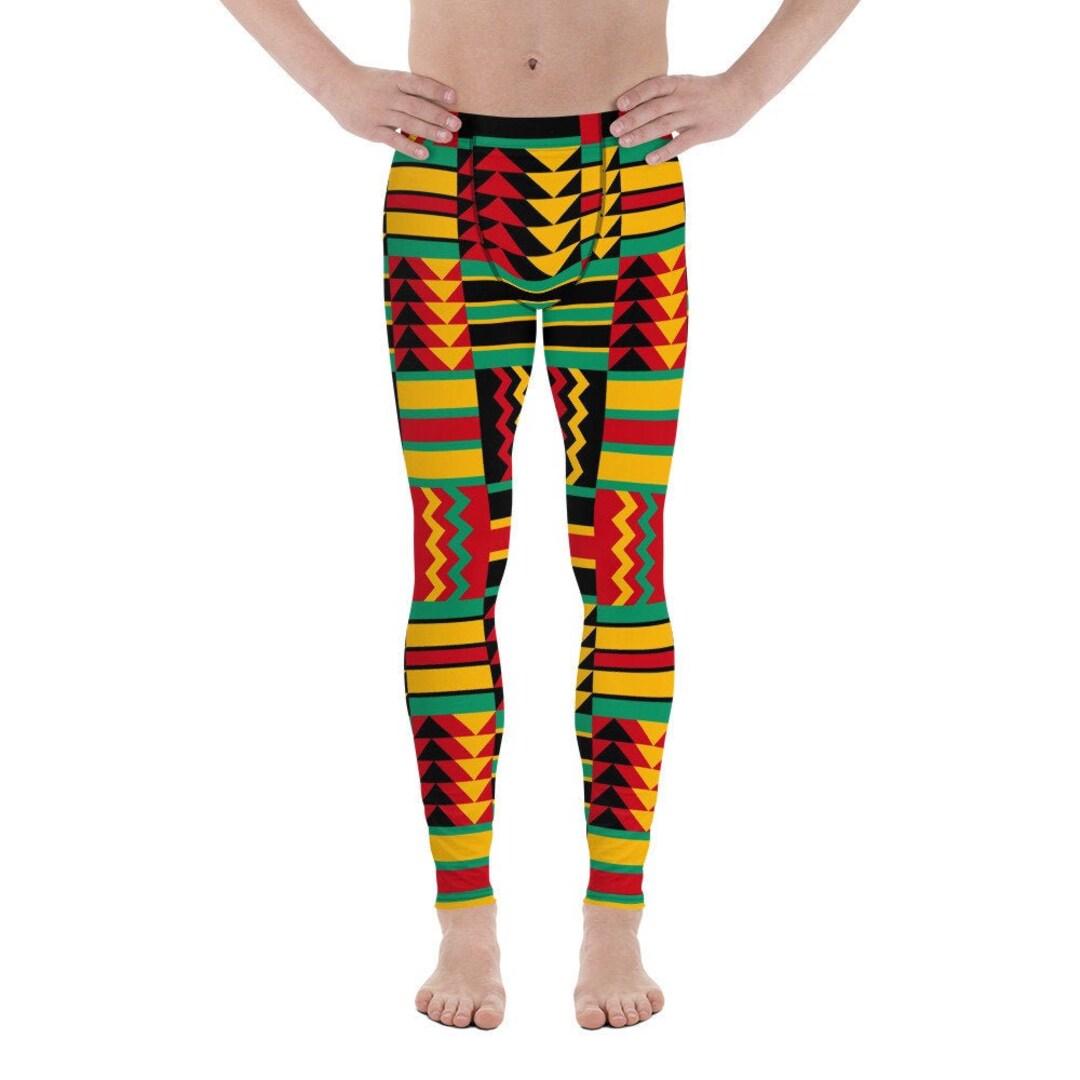 Reggae African Print Rasta Weave Men's Yoga Pants Leggings - Etsy