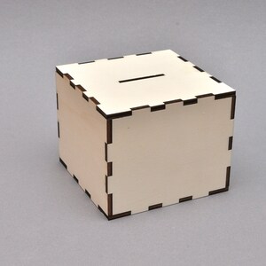 Digital: Custom-made Money Box SVG DXF PDF Multiple Material ...