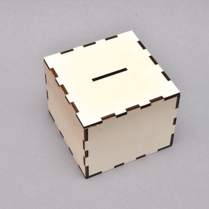 Digital: Custom-made Money Box SVG DXF PDF Multiple Material ...