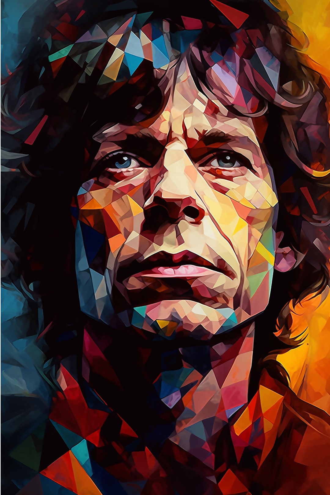 SIR MICK JAGGER Art Tribute - Limited Edition Print - 12 X 18 Inches ...