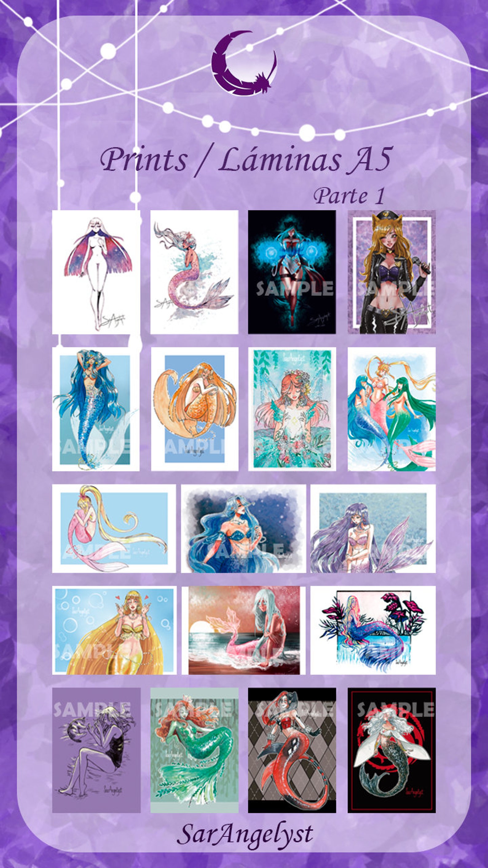 Iris, the Lost Mermaid OC Prints - Etsy