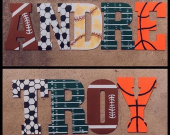 Sports Theme Letters - Etsy