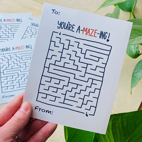 Maze Valentine - Etsy