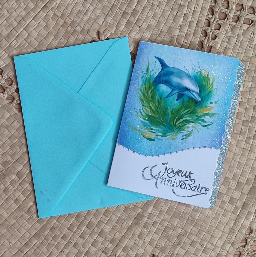 Superbe carte d'anniversaire personnalisée avec motif - Etsy France