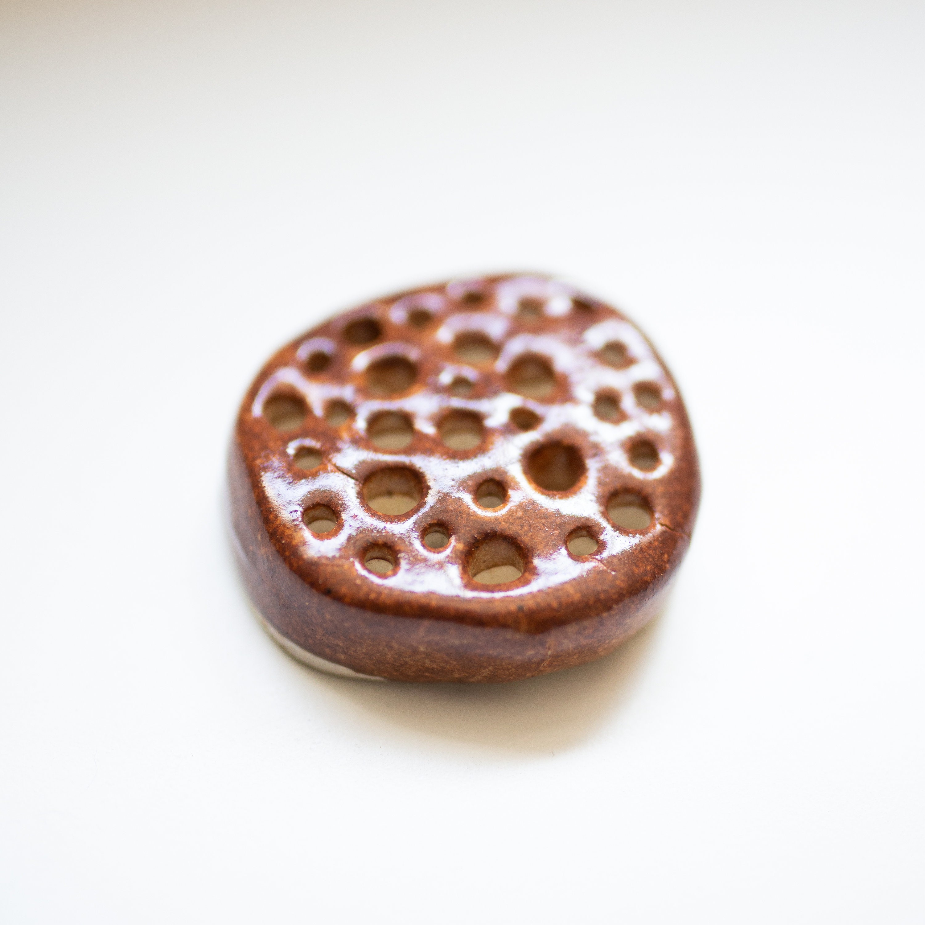 Handmade Flower Frog Ceramic Flower Frog Handmade Pin Frog - Etsy