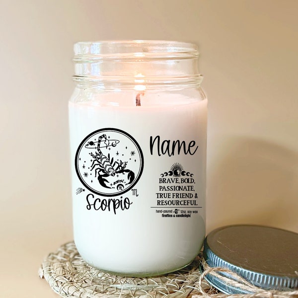 Scorpio Candle - Etsy