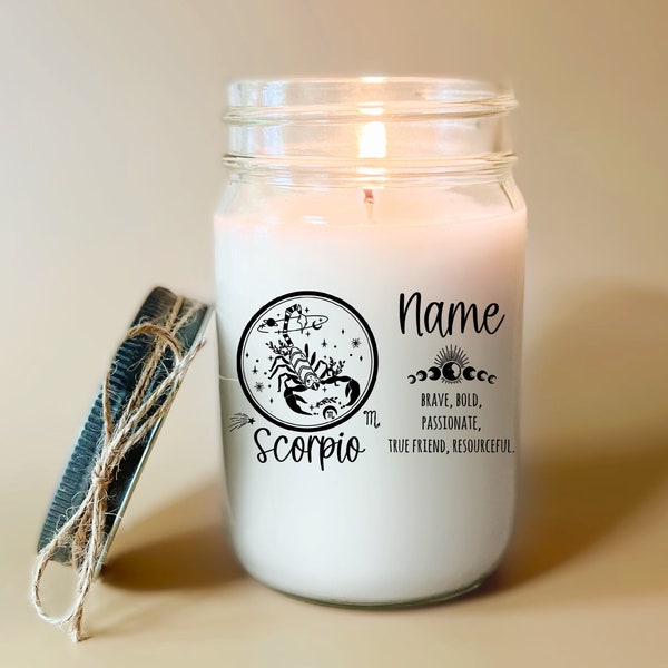 Scorpio Candle - Etsy