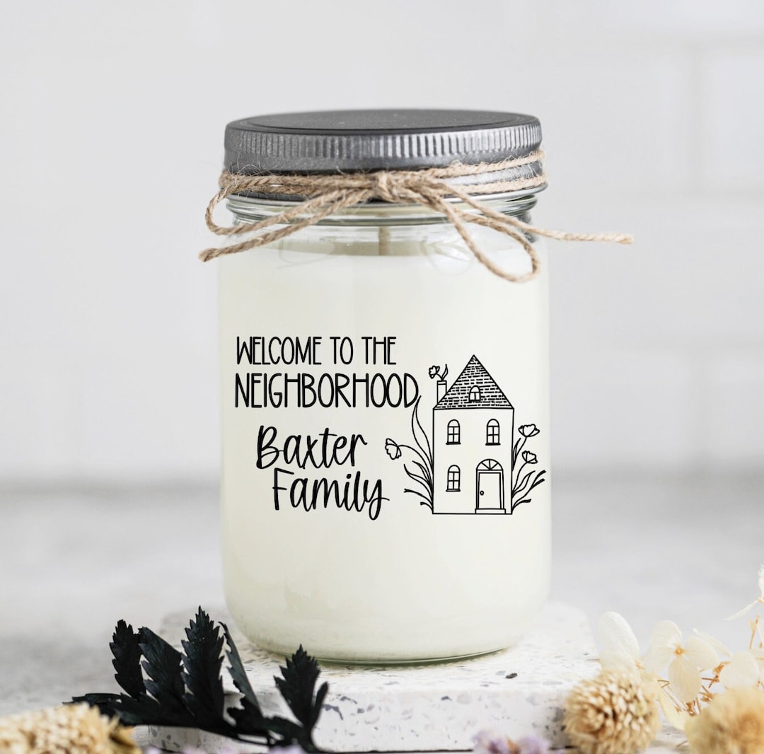 New Neighbor Welcome Gift Candle Personalized Gift for Neighbor HOA ...