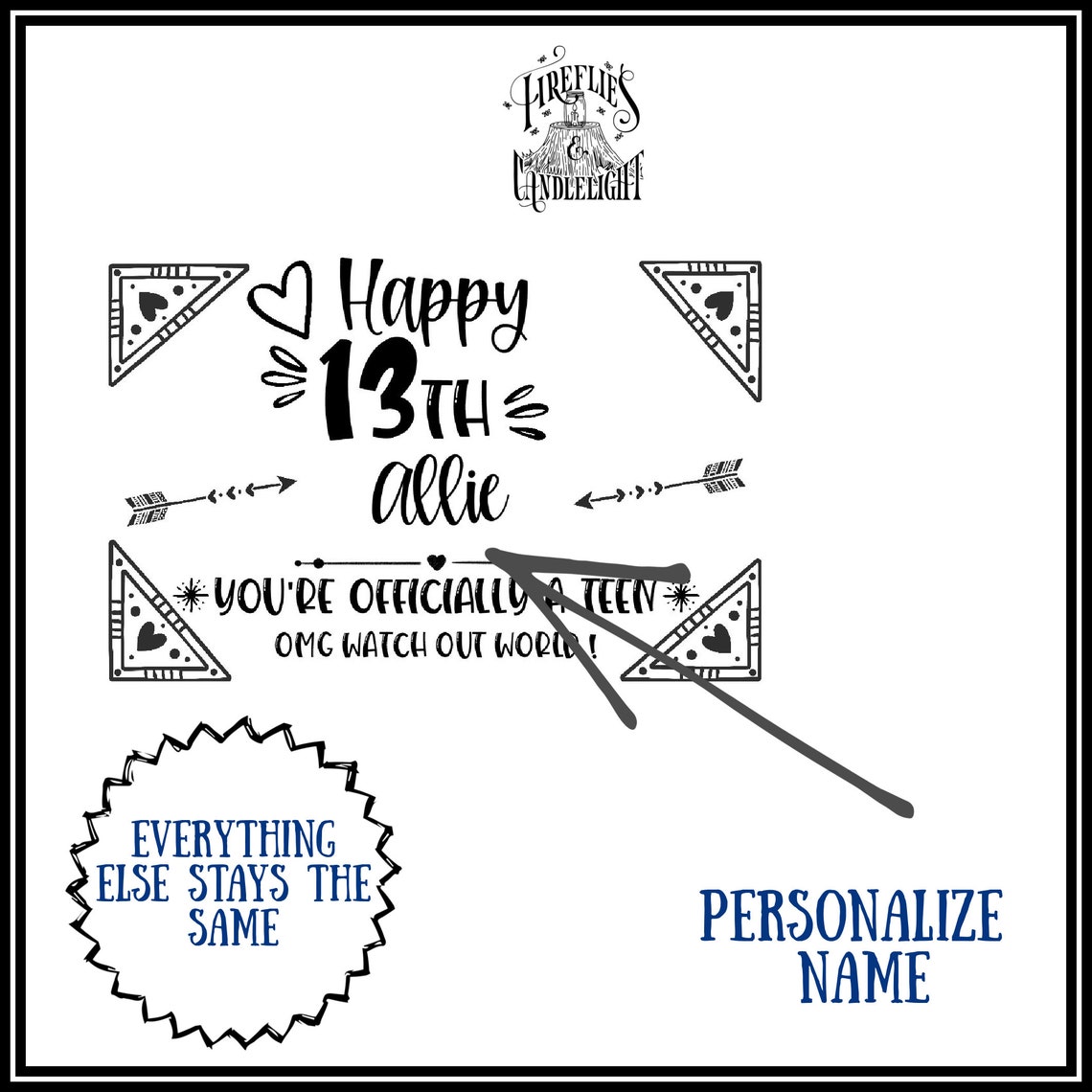 13th Birthday Gift Girls Birthday Thirteenth Gift 13th Etsy 13th-birthday-gift-girls-birthday-thirteenth-gift-13th-etsy