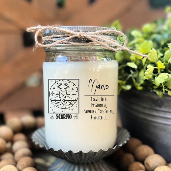 Scorpio Candle - Etsy