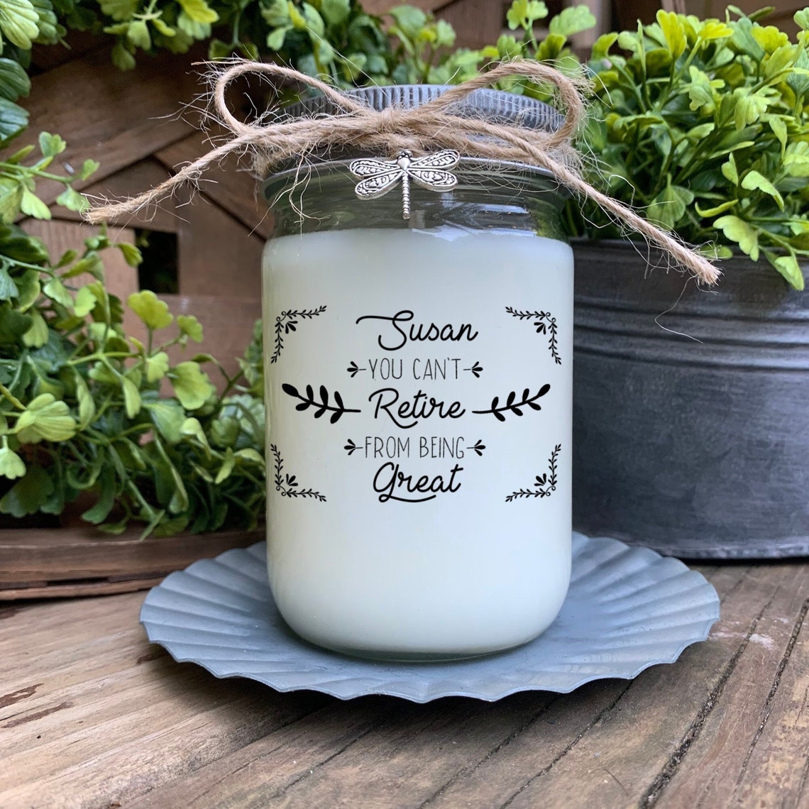 RETIREMENT Gift Candle Personalized Retirement Gift Happy | Etsy