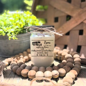 School Bus Driver Gift Candle Personalized Funny Bus Driver - Etsy