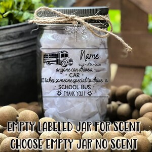 School Bus Driver Gift Candle Personalized Funny Bus Driver - Etsy