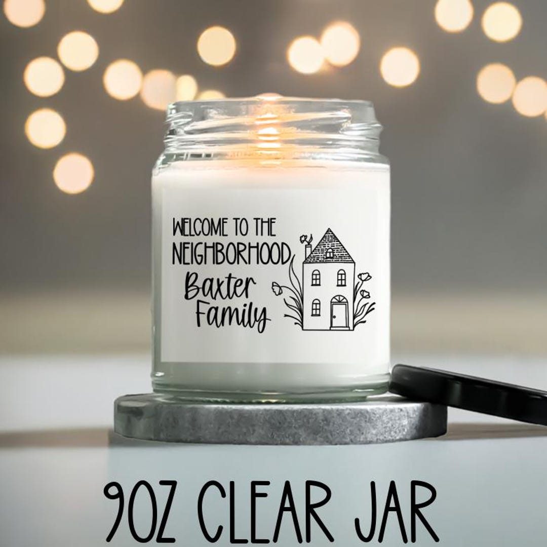 New Neighbor Welcome Gift Candle Personalized Gift for Neighbor HOA ...