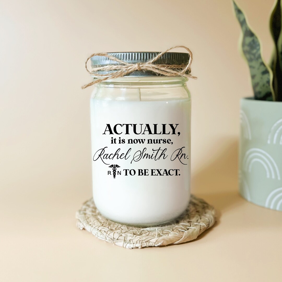 Nurse Graduation Gift for New Nurse Personalized Nurse Candle ...