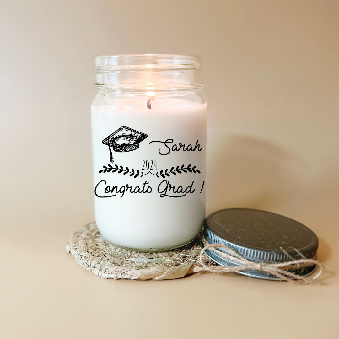 Graduation Gift Congrats Candle Personalized Graduation Gift Candle ...