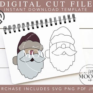 Faceless Santa Claus: Laser Cut File SVG PNG PDF - Etsy