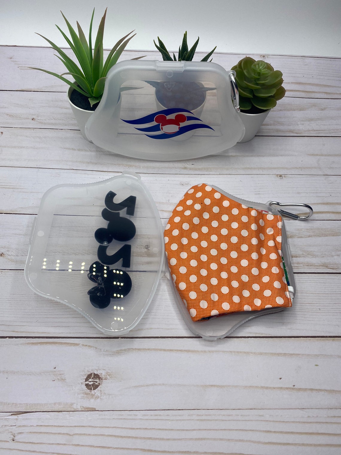 Face Mask Case/face Cover Case/plastic Case Keychain/ Fish | Etsy