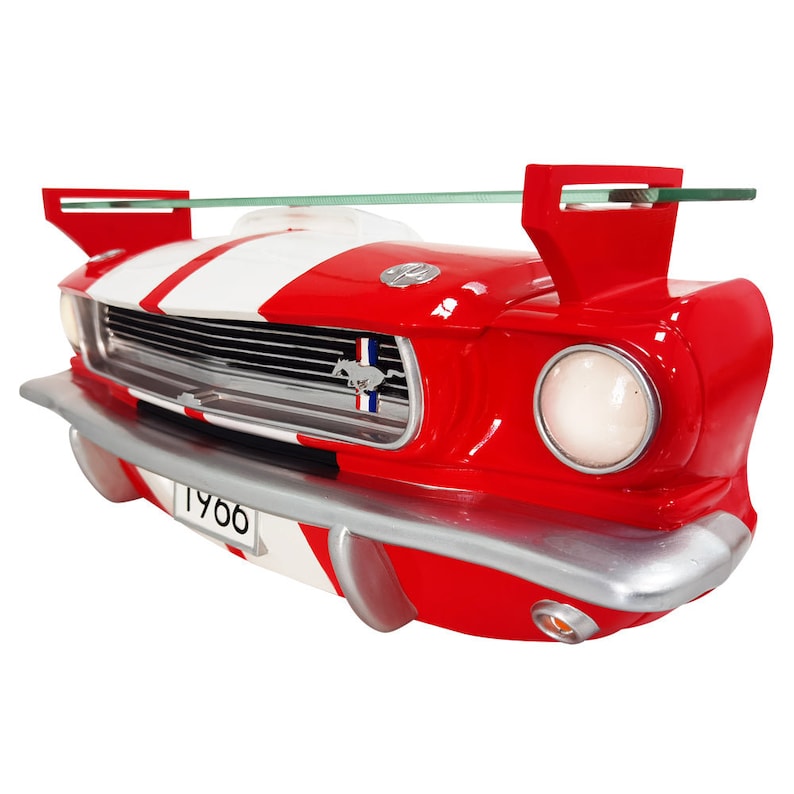 1966 Carroll Shelby GT350 Floating Shelf, Red With White Stripes, 19 ...