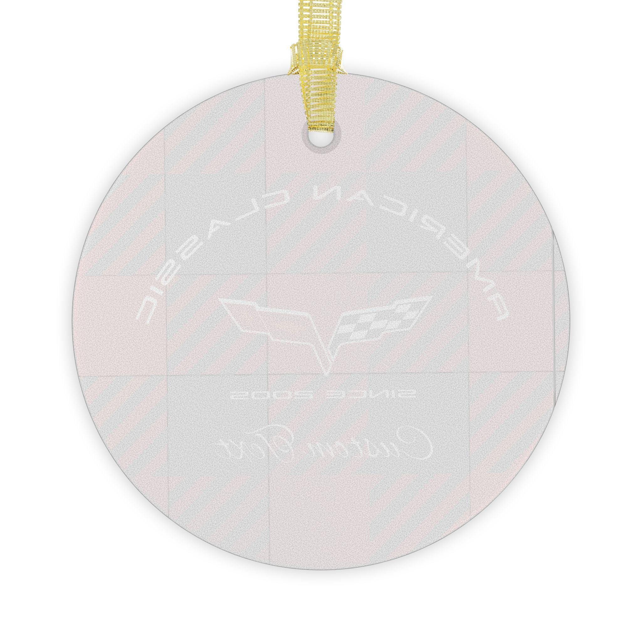 Personalized C6 Corvette Glass Christmas Ornament, Custom Holiday Gift ...