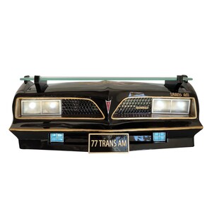 1977 SE Pontiac Trans AM Wall Floating Shelf, Black and Golds, 19x7.1x7 ...