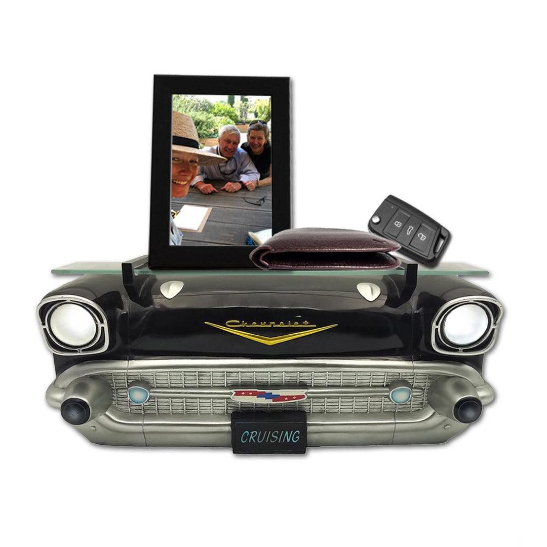 1957 Chevrolet Bel Air Wall Shelf, Floating Shelf, Tempered Glass ...