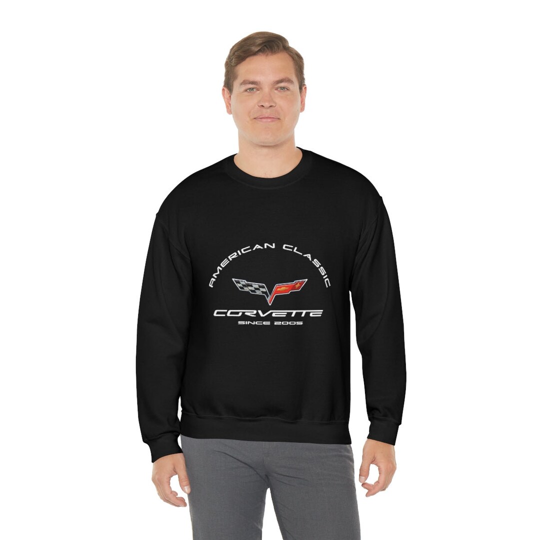 SUNBELTGIFTS C6 Corvette Crew Neck Long Sleeve Heavy Duty Sweatshirt ...