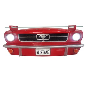 1964.5 Ford Mustang Floating Wall Shelf, Red, 19.5x7.9x5.9 Inches, Car ...