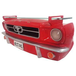 1964.5 Ford Mustang Floating Wall Shelf, Red, 19.5x7.9x5.9 Inches, Car ...