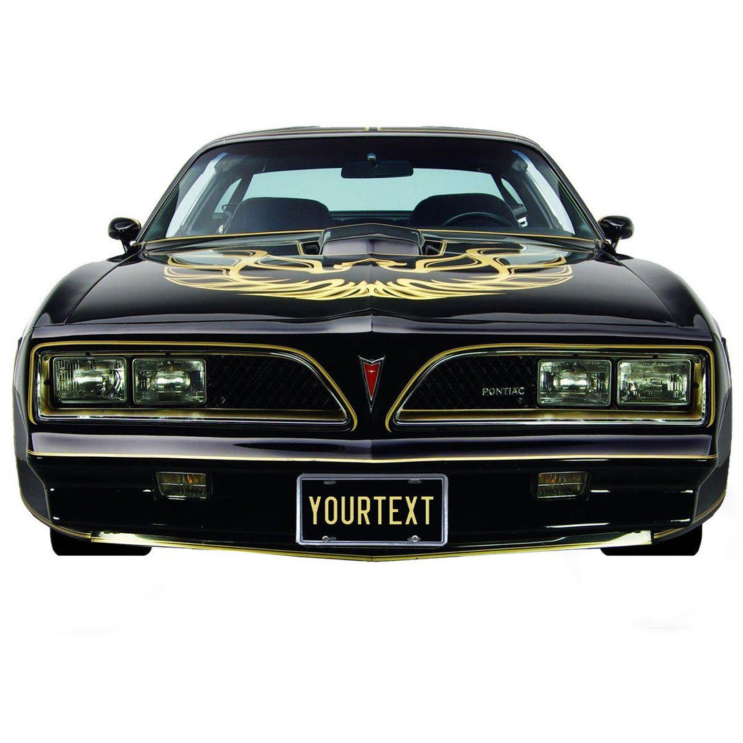Personalized Pontiac 1977 Trans Am Front Bumper Metal Sign, 26 X 16 ...