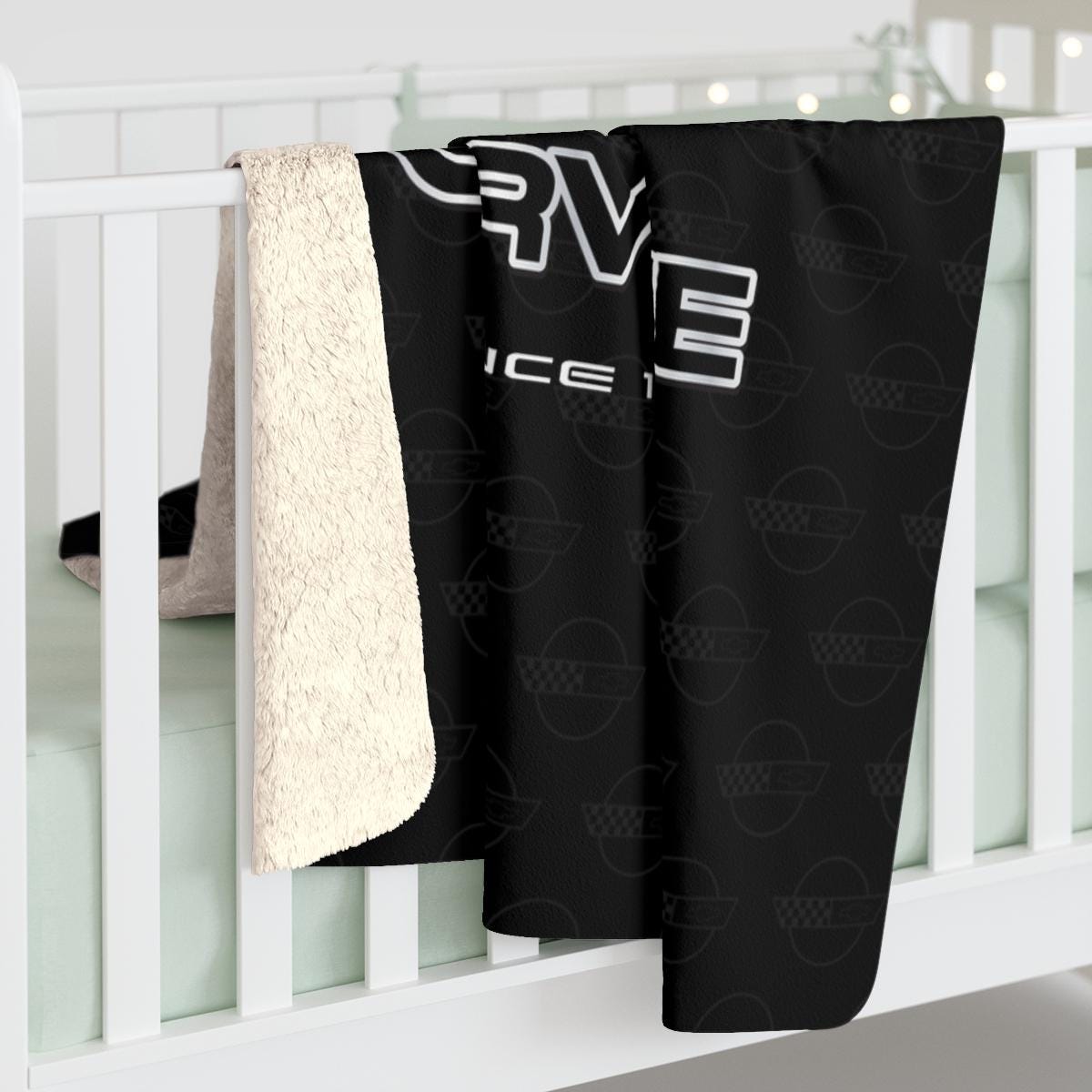 Chevrolet Corvette C4 Sherpa Throw Blanket, Gift for Chevy and Corvette ...