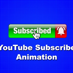 Subscribe Animation for Your Youtube Video's, Vlog, Vloggers - Etsy