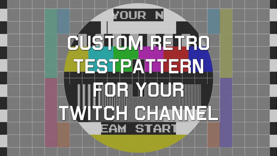 4 Custom Animated Twitch Screens Retro TV Testpattern VHS Twitch ...