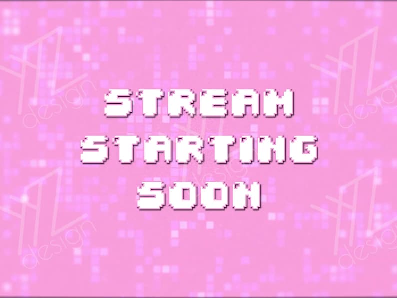 Twitch Intermission Screens Pink Hi Tech - Etsy