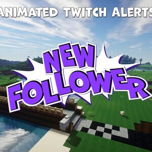 Animated Alerts for Twitch Streaming - Purple Twitch Alerts - WEBM - Etsy