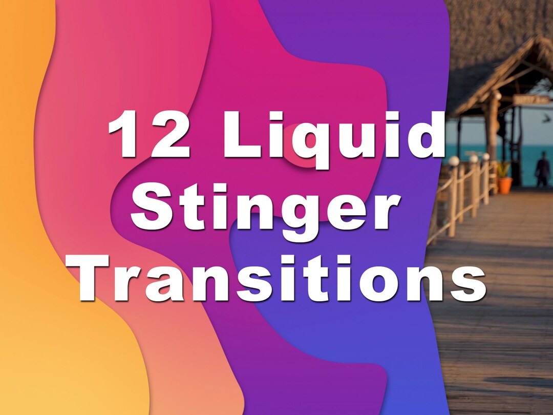 12 Colorful Liquid Video Transitions for Youtube - Etsy