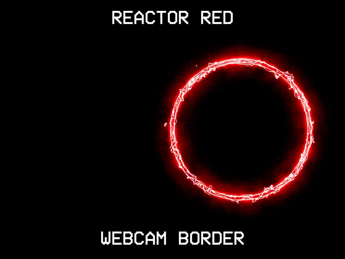Webcam Overlay Reactor Red Twitch Animated Webcam Overlay Webcam Border ...