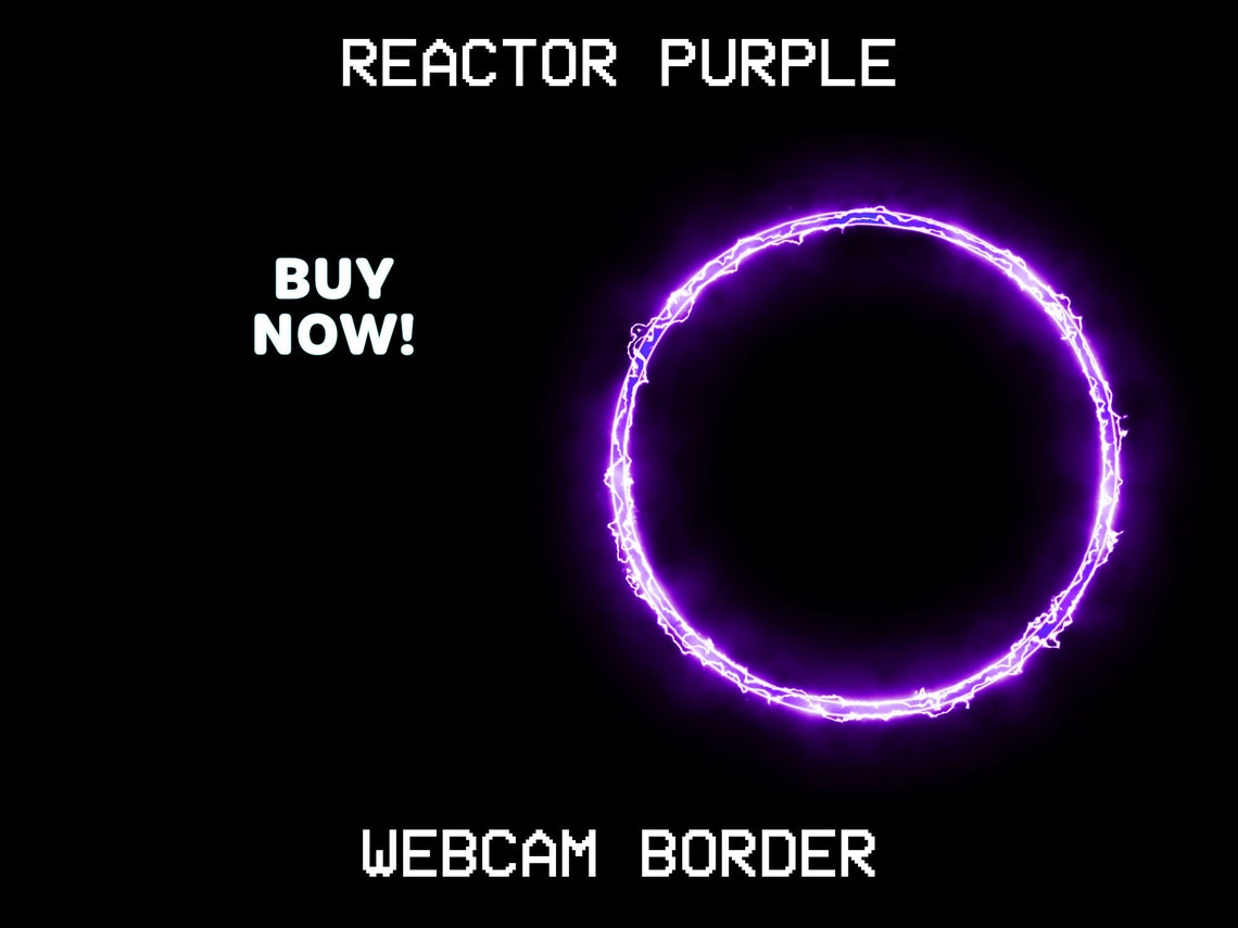 Webcam Overlay Reactor Purple Twitch Animated Webcam Overlay Webcam ...