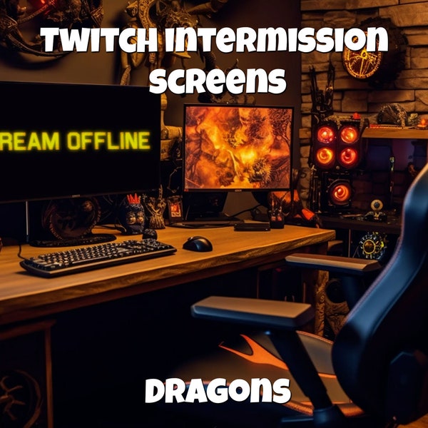 Twitch Overlay Dragons - Etsy