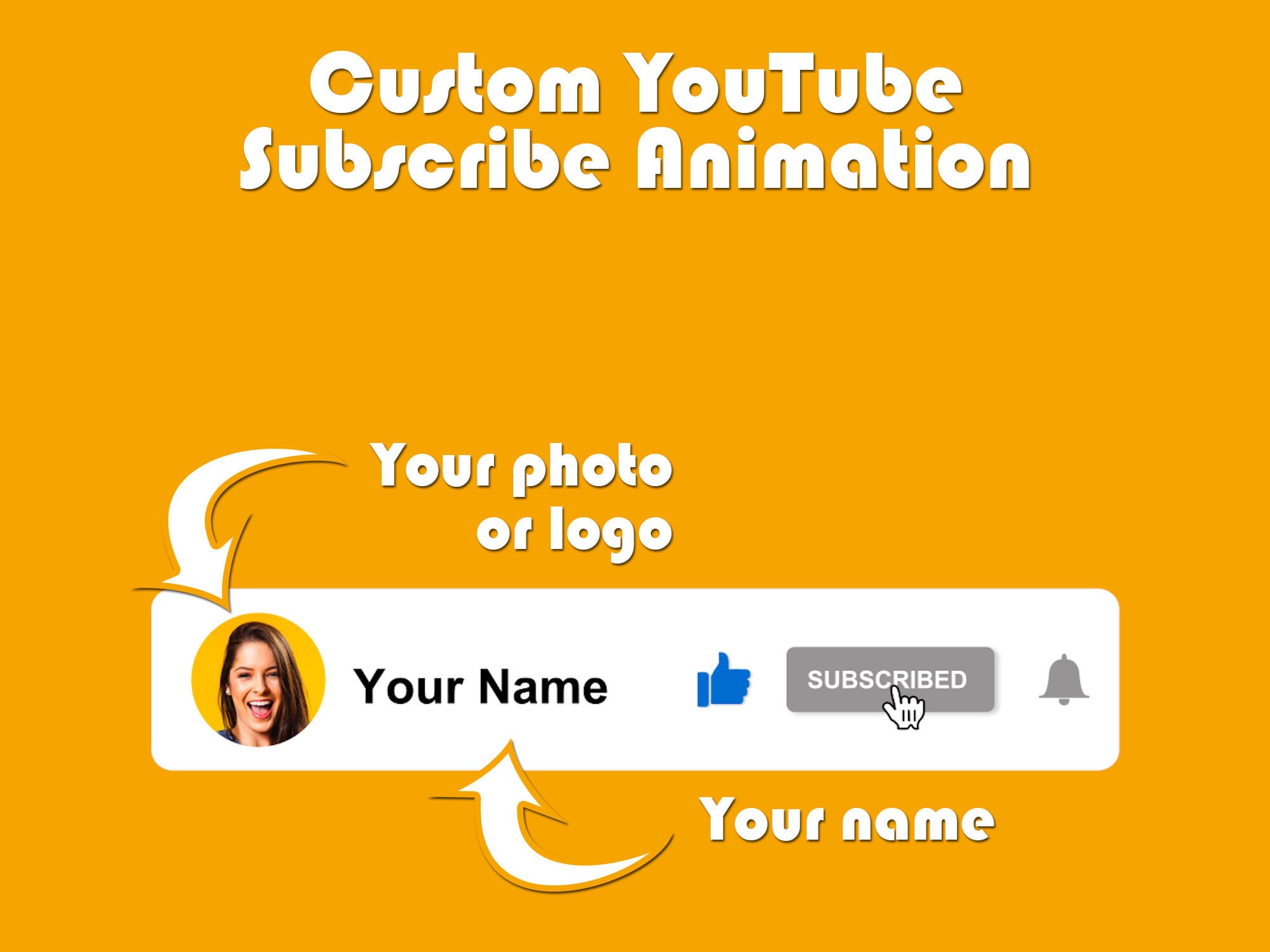 Custom Animated Youtube Subscribe Button - Etsy