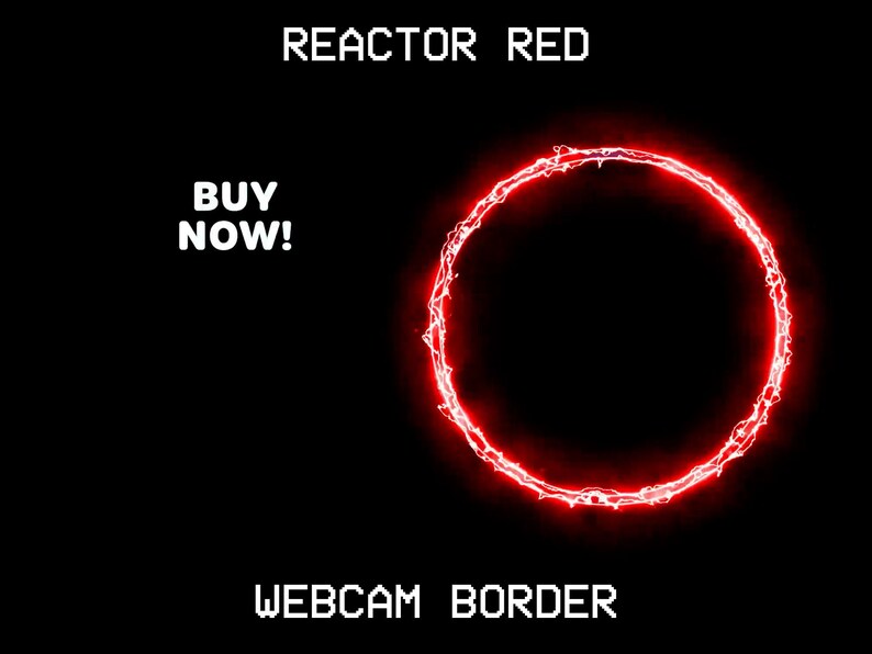 Webcam Overlay Reactor Red Twitch Animated Webcam Overlay Webcam Border ...