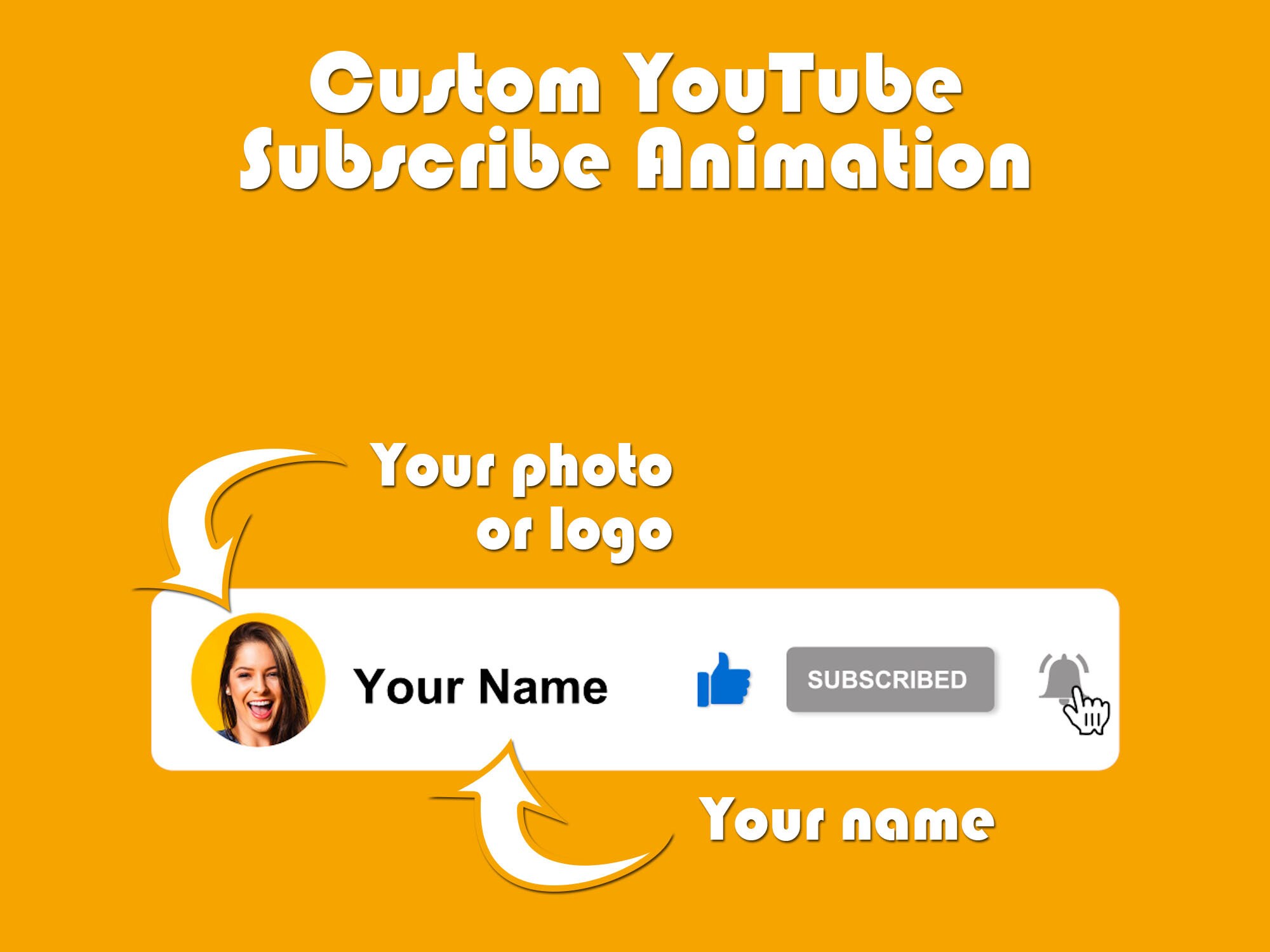 Custom Animated Youtube Subscribe Button - Etsy