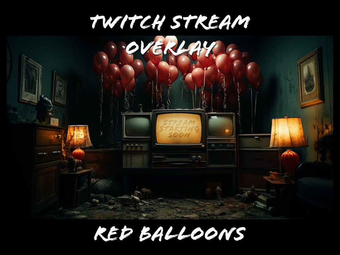 Twitch Intermission Screens | Retro TV | Animated Twitch Overlay Horror ...