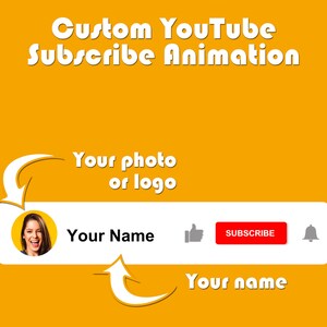 Custom Animated Youtube Subscribe Button - Etsy