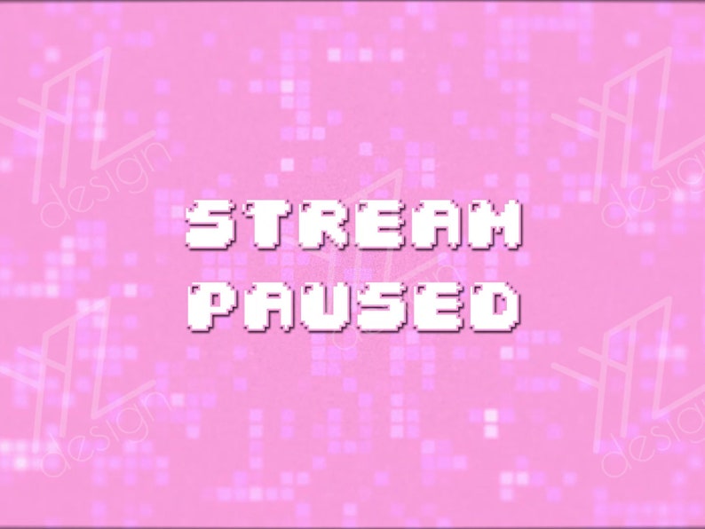 Twitch Intermission Screens Pink Hi Tech - Etsy