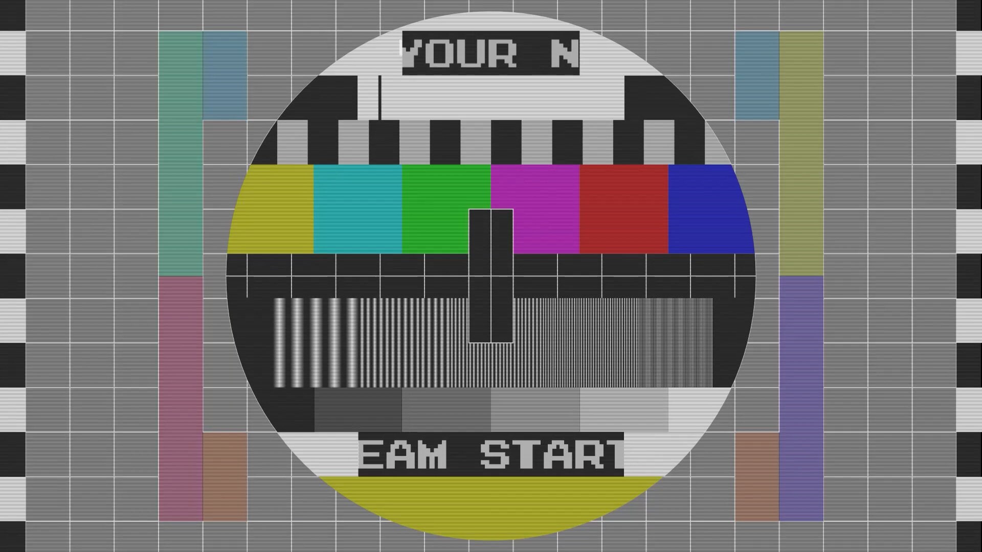 4 Custom Animated Twitch Screens Retro TV Testpattern | VHS Twitch ...
