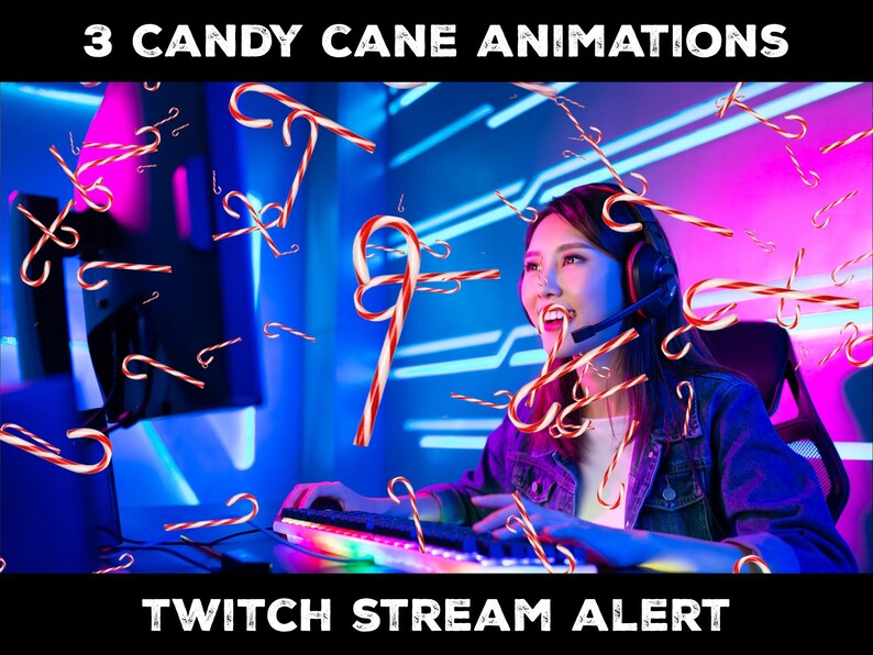 Twitch Animated Cheer Alerts Candy Cane - Etsy