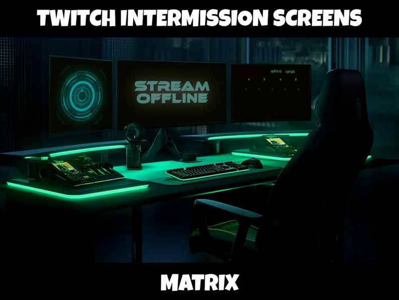 Animated Twitch Screens Matrix | Animated Twitch-overlay | Stream ...