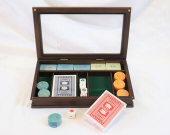 Wooden Poker Set - Etsy