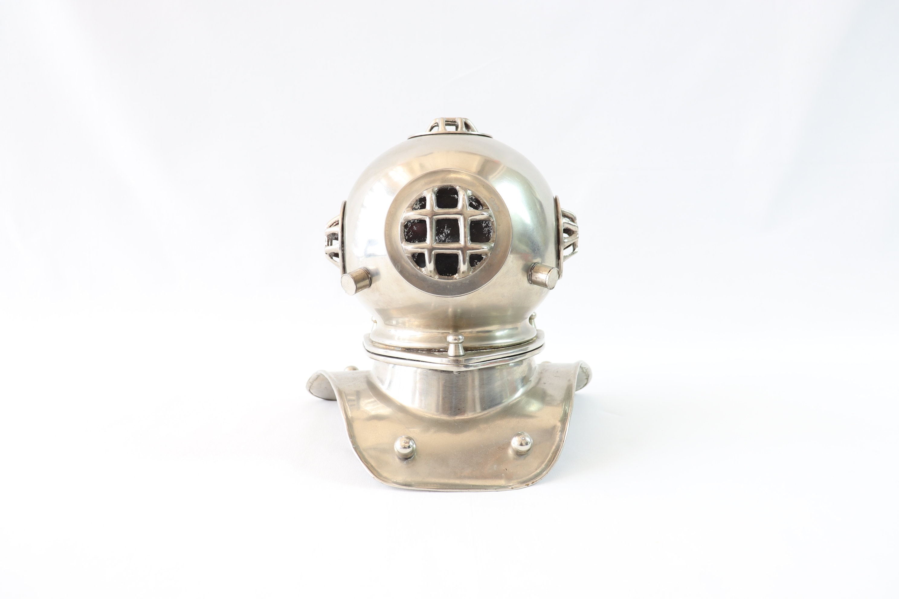 Silver Diving Helmet Silver Diver Helmet Scuba Diving - Etsy
